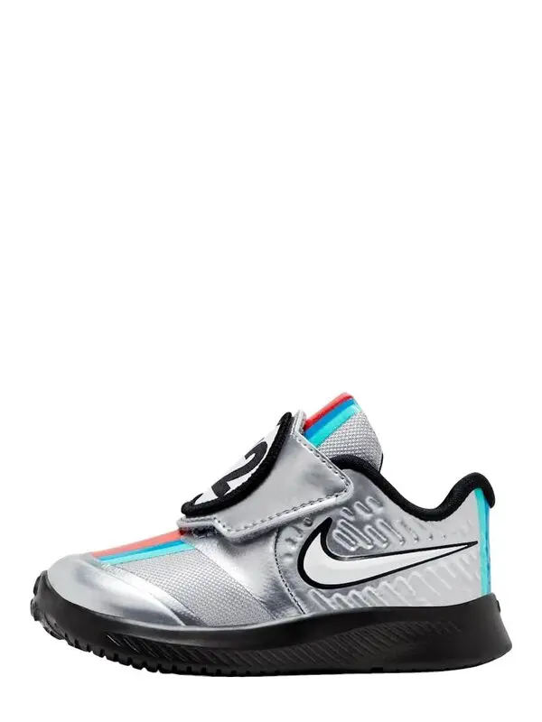 Nike Star Runner 2 Autovelcro "metallic " Children's Athletic Shoes - Silver