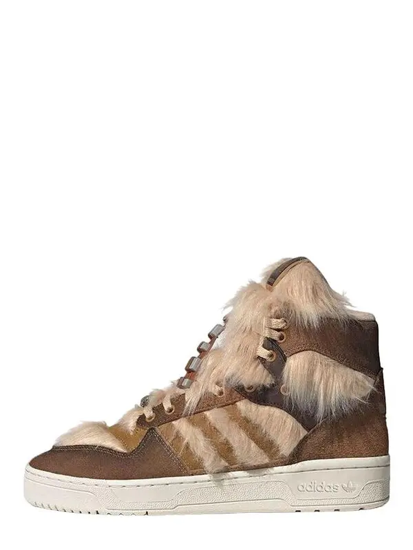 Adidas Star Wars X Rivalry Hi 'chewbacca' Sneakers - Raw Desert/mesa/chalk White