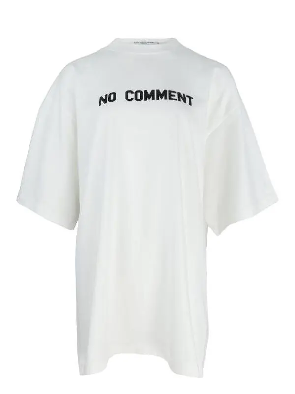 Balenciaga No Comment" T-shirt - White/black