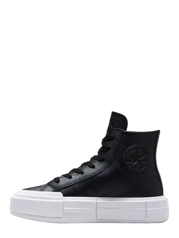 CONVERSE Chuck Taylor All Star Cruise Hi Platform Trainers In Leather - Black