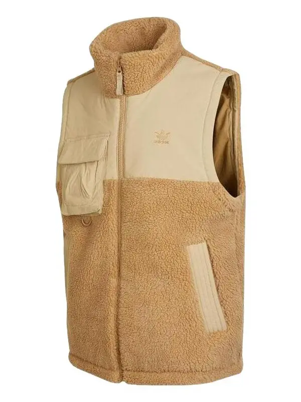Adidas Sherpa Vest - Brown