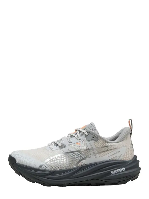 PUMA Voyage Nitro 4 Athletic Sneakers - Feather Grey/dusky Gray/heat Fire