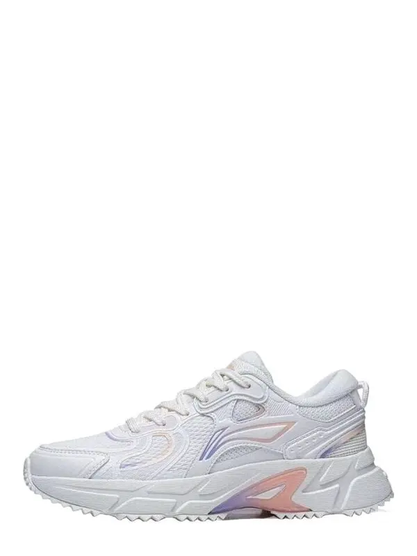LI-NING Shiguang Athletic Sneakers - White/purple/pink