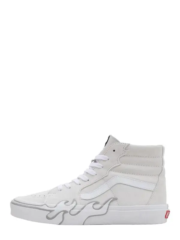 VANS Sk8-hi Flame High Top Sneakers - White/gray