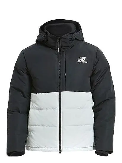 NEW BALANCE Windproof Down Jacket - Black/white