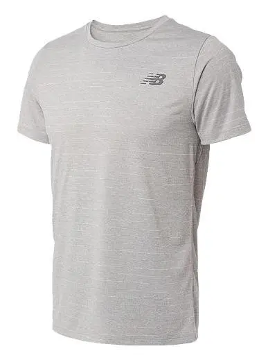 NEW BALANCE Casual Sports Round Neck Short Sleeve Gray - Grey