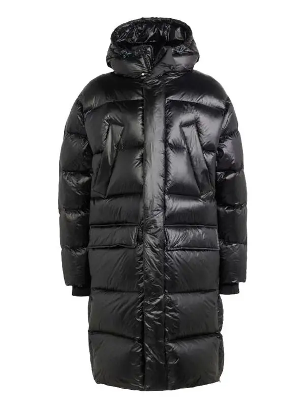 Adidas Long Down Puffer Jacket - Black