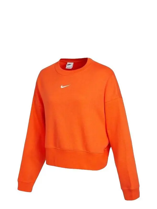 Nike Collection Oversized Crew Sweatshirt - Orange