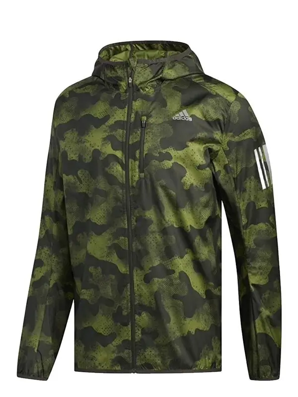 Adidas Own The Run Camouflage Jacket - Green