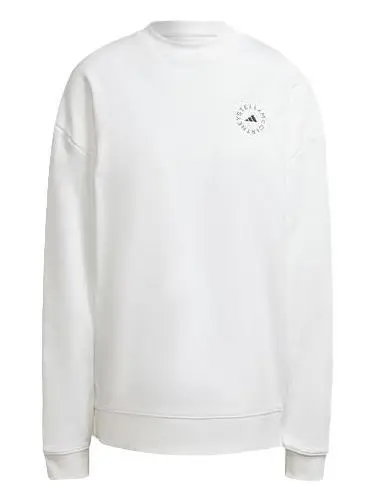 Adidas Round Neck Pullover Hoodie - White