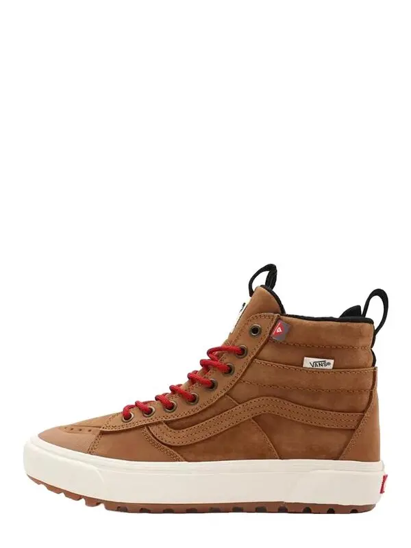 VANS Sk8-hi High Top Lace-up Sneakers - Brown