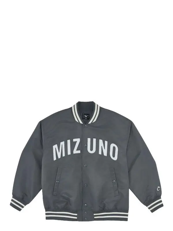 Mizuno Varsity Bomber Jacket - Grey