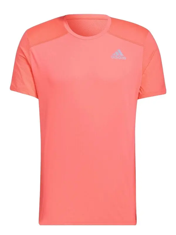 Adidas Own The Run Cooler Shirt 'acid Red - Acid Red/reflective Silver