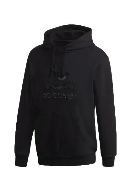 Adidas X Disney Crossover Embroidered Goofy Pullover Hoodie - Black