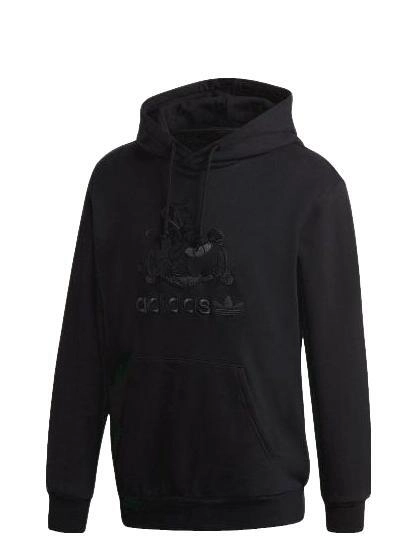 Adidas X Disney Crossover Embroidered Goofy Pullover Hoodie - Black