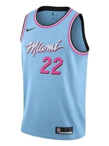 Nike Nba Miami Heat No. 22 Butler Basketball Jersey - Blue