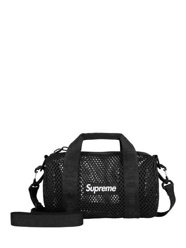 Supreme Mesh Mini Duffle Bag - Black