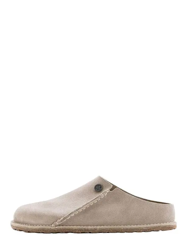 BIRKENSTOCK Zermatt 365 Suede Leather Mules - Beige