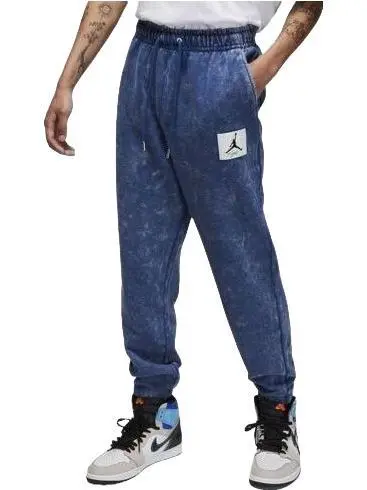 JORDAN Flight Fleece Washed Pants - Blue