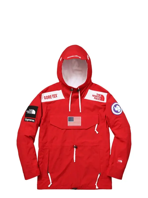 Supreme X The North Face Trans Antarctica Expedition Pullover Jacket - Red