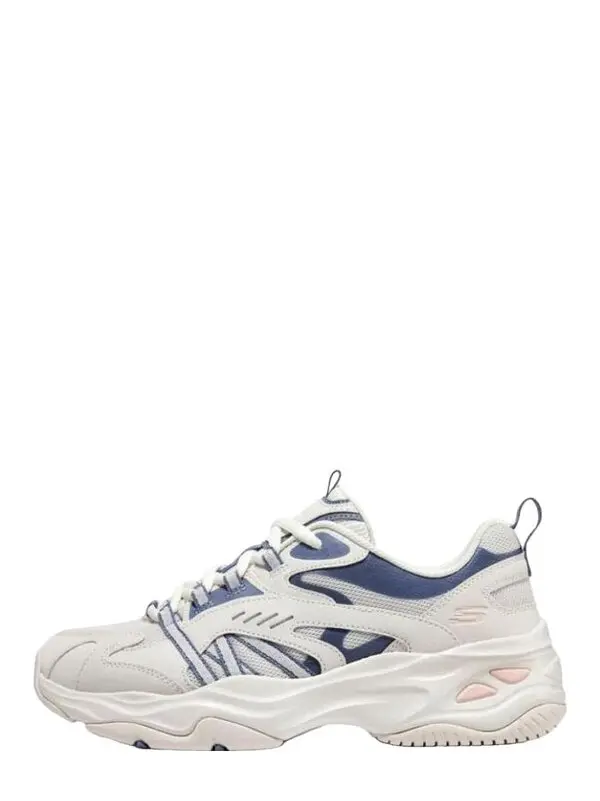 Sketchers D'lites 4.0 Low Top Sneakers - Natural/blue