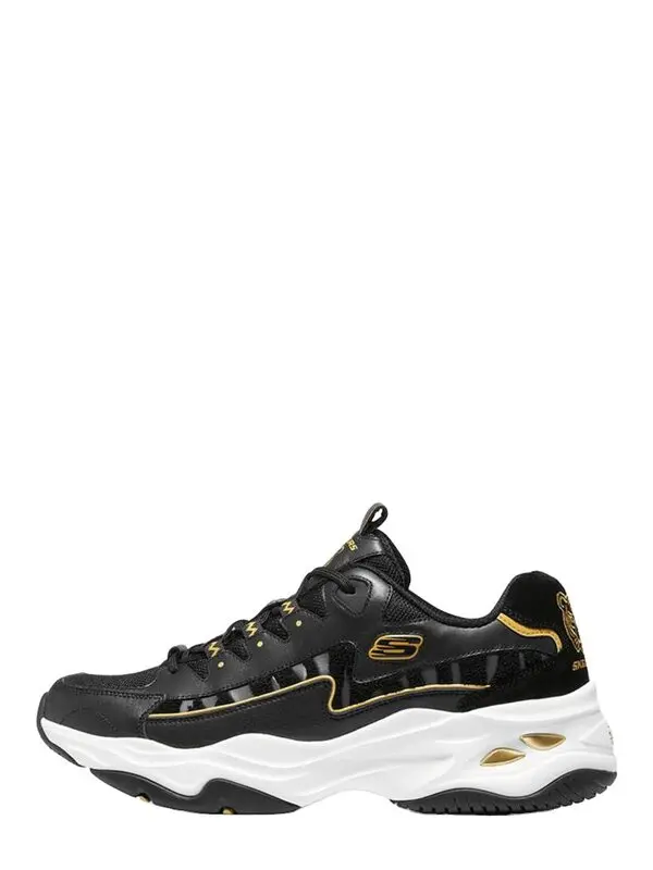 Sketchers D'lites "black" Sneakers - Black/white/orange