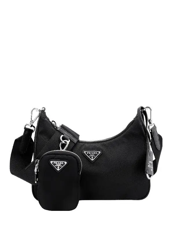 Prada Re-edition 2005 Shoulder Bag - Black/silver