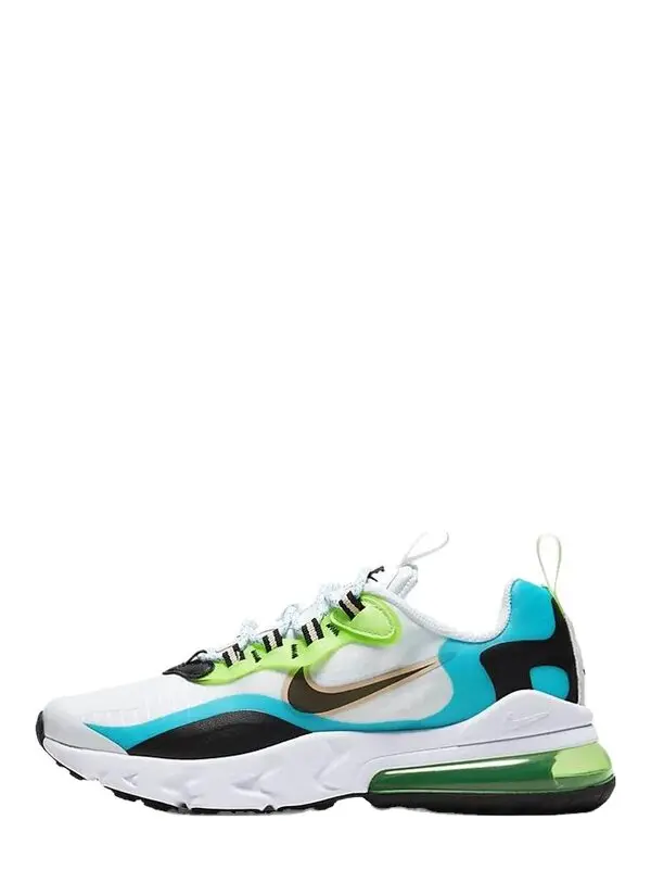 Nike Max 270 React Se 'oracle Aqua' Retro Cushioning Sneakers - Oracle Aqua/black/ghost Green