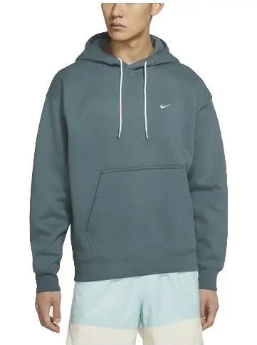 Nike Embroidered Logo Fleece Lined Hoodie - Dark Green