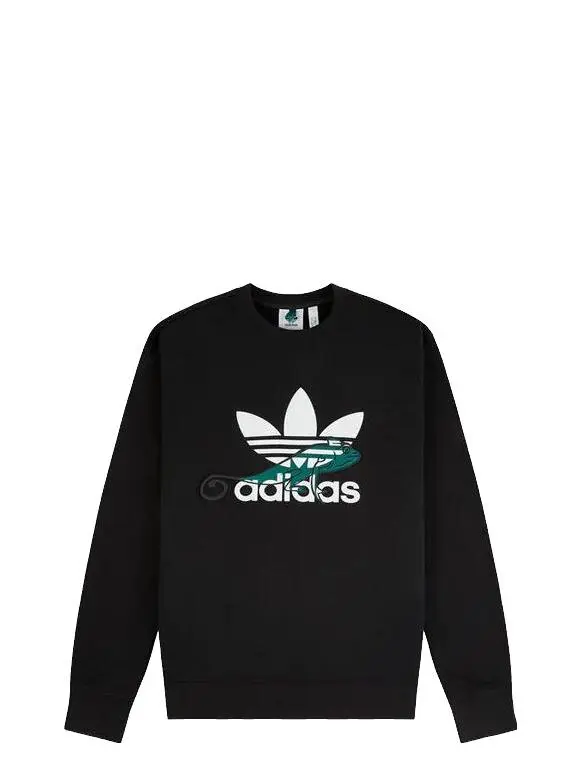 Adidas Originals Graphic Print Sweatshirt - Black