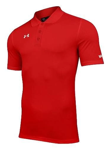Under Armour Casual Sports Lapel Training Breathable Short Sleeve Polo Shirt - Red