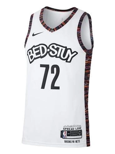 Nike Nba Brooklyn Nets Biggie Jersey - White