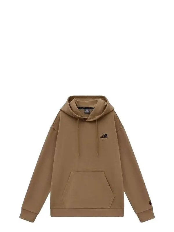 NEW BALANCE X Jhi Logo Printed Hoodie - Brown