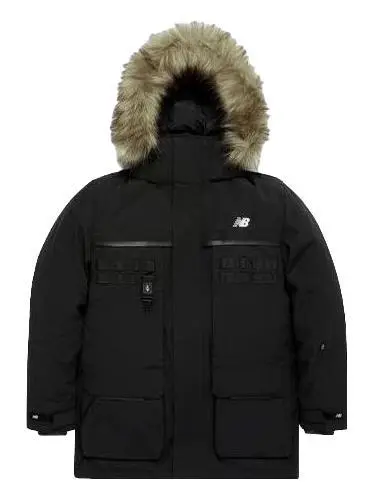 NEW BALANCE Athletics Utility Down Jacket - Black/brown