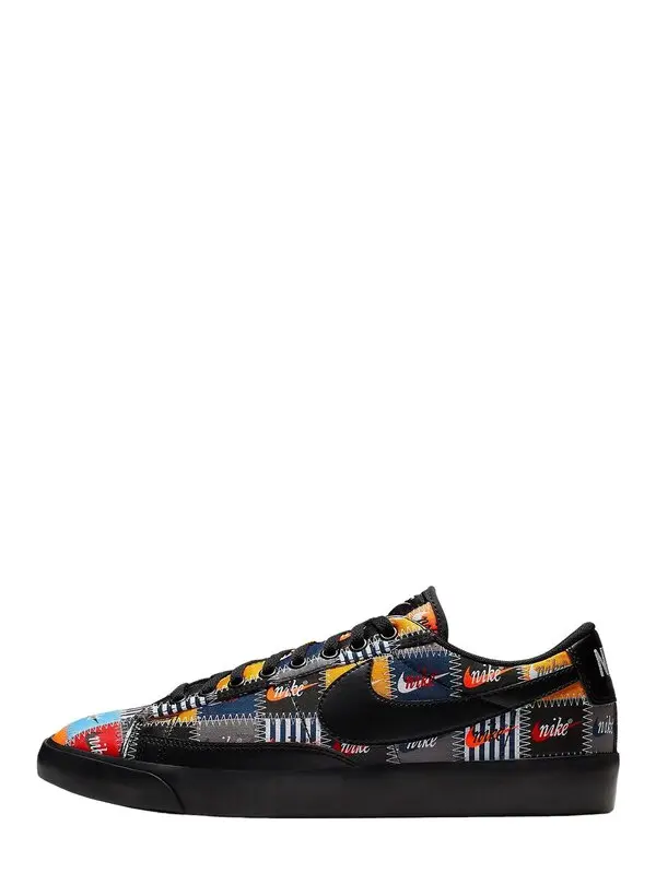 Nike Blazer Low Patchwork Sneakers - Black