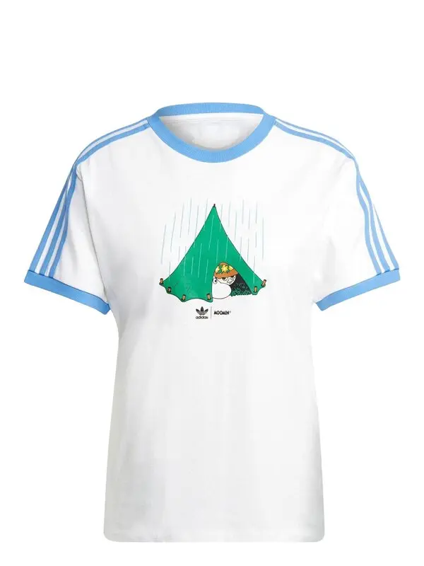 Adidas Originals X Moomin 3-stripe T-shirt - White