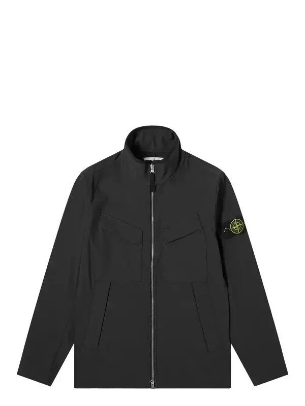 Stone Island Soft Shell-r Jacket - Black