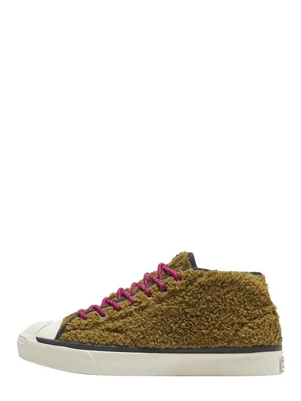 CONVERSE Jack Purcell Mid 'retro Sherpa Dark Moss - Green