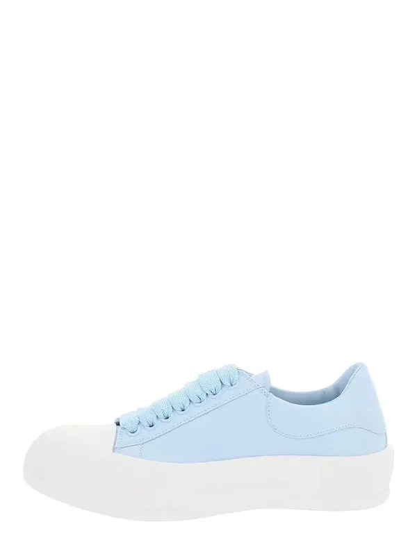Alexander McQueen Deck Plimsoll Lace-up Sneakers - Blue/white