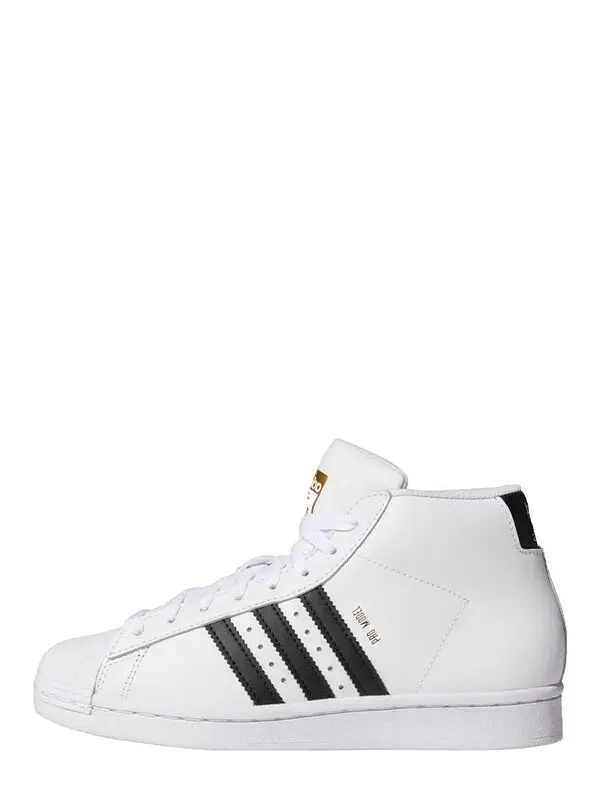 Adidas Pro Model High Top Sneakers - White/black