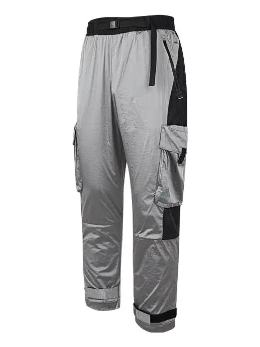 Adidas Color Block Woven Lace-up Pants 'grey - Default Colorway
