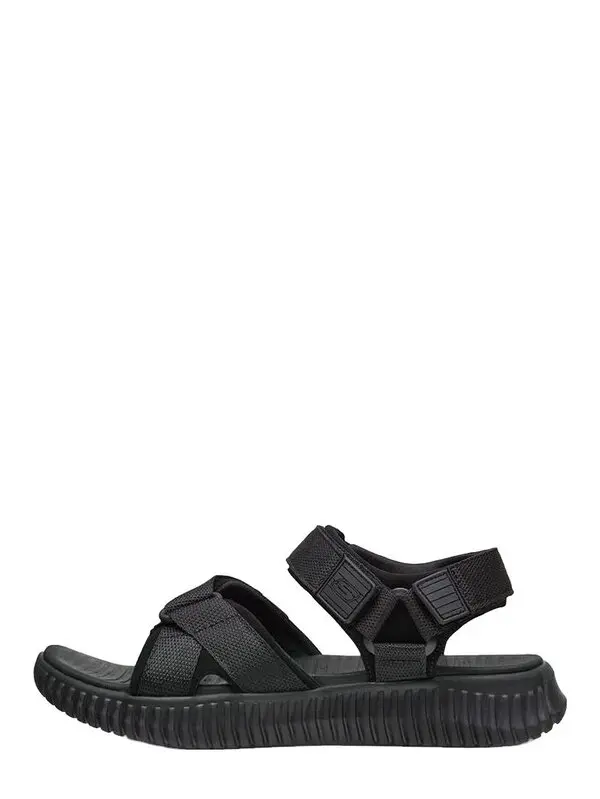 Sketchers Elite Flex Velcro Sports Sandals - Black