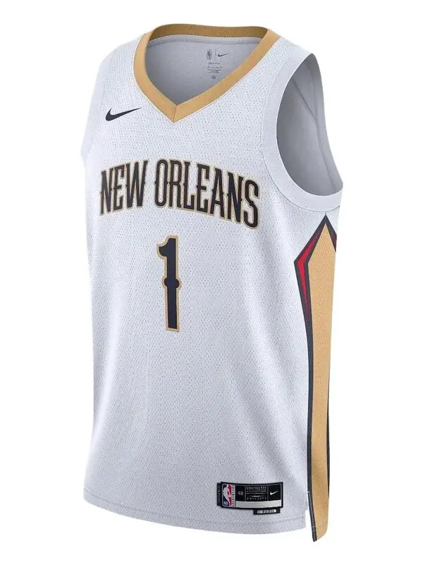 Nike Dri-fit Nba New Orleans Pelicans Zion Williamson Association Edition Swingman Jersey - None
