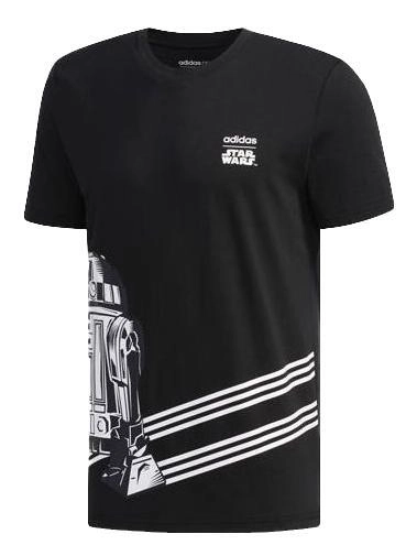 Adidas Round Neck Logo Short Sleeve - Black