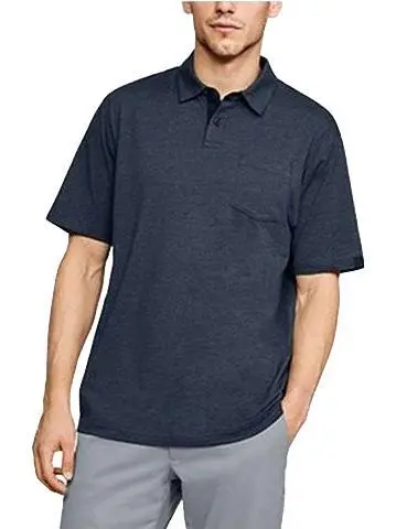 Under Armour Charged Cotton Scramble Polo Shirt - Navy