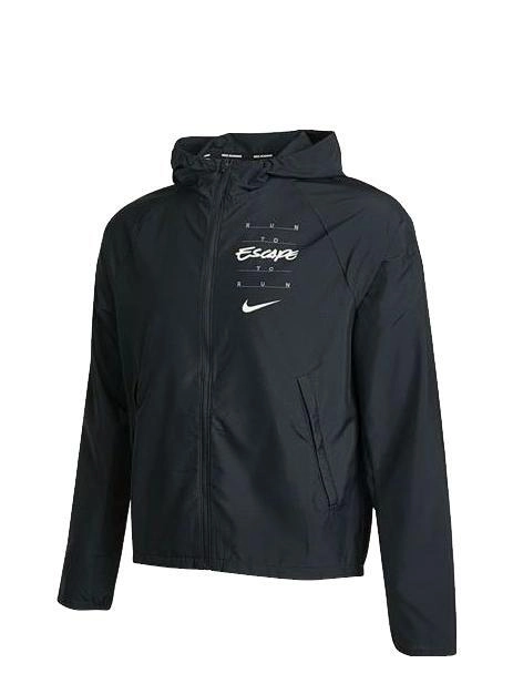 Nike As Nk Essntl Jkt Jacket Wild Run Gx - Black