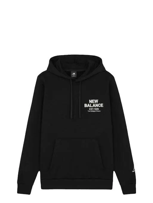 NEW BALANCE Hooded Pullover Long Sleeve - Black