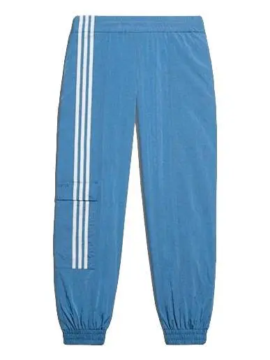 Adidas Originals "ivp Nyl Pn 4all" Athleisure Track Pants With Side Stripes - Blue