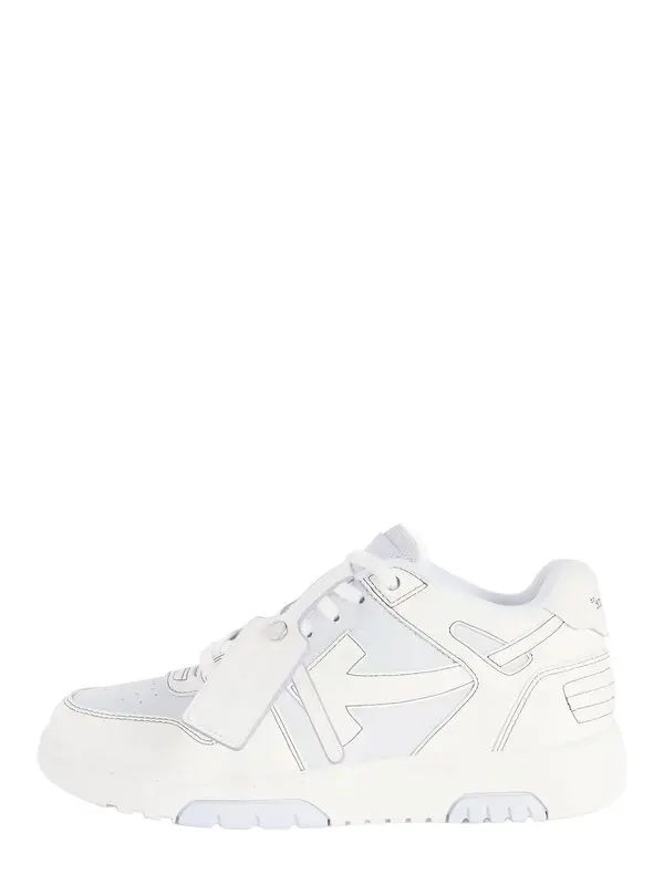 Off-White Out Of Office Leather Sneakers - Light Blue/white