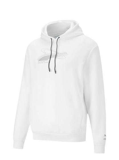 PUMA Fleece Lined Stay Warm Knit Hoodie - White